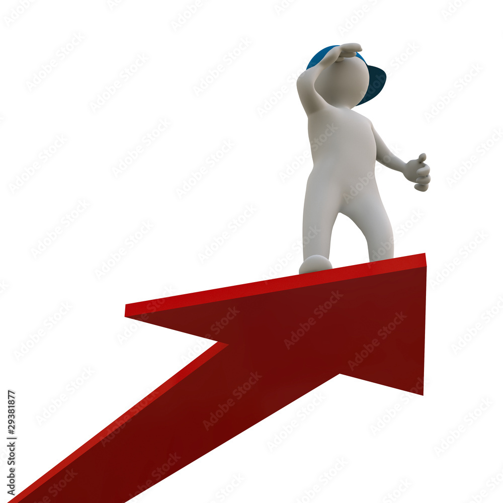 3D Man Vision Stock-Illustration | Adobe Stock