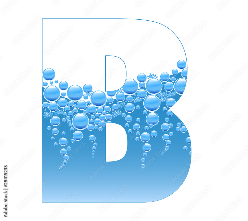 Water Letter B
