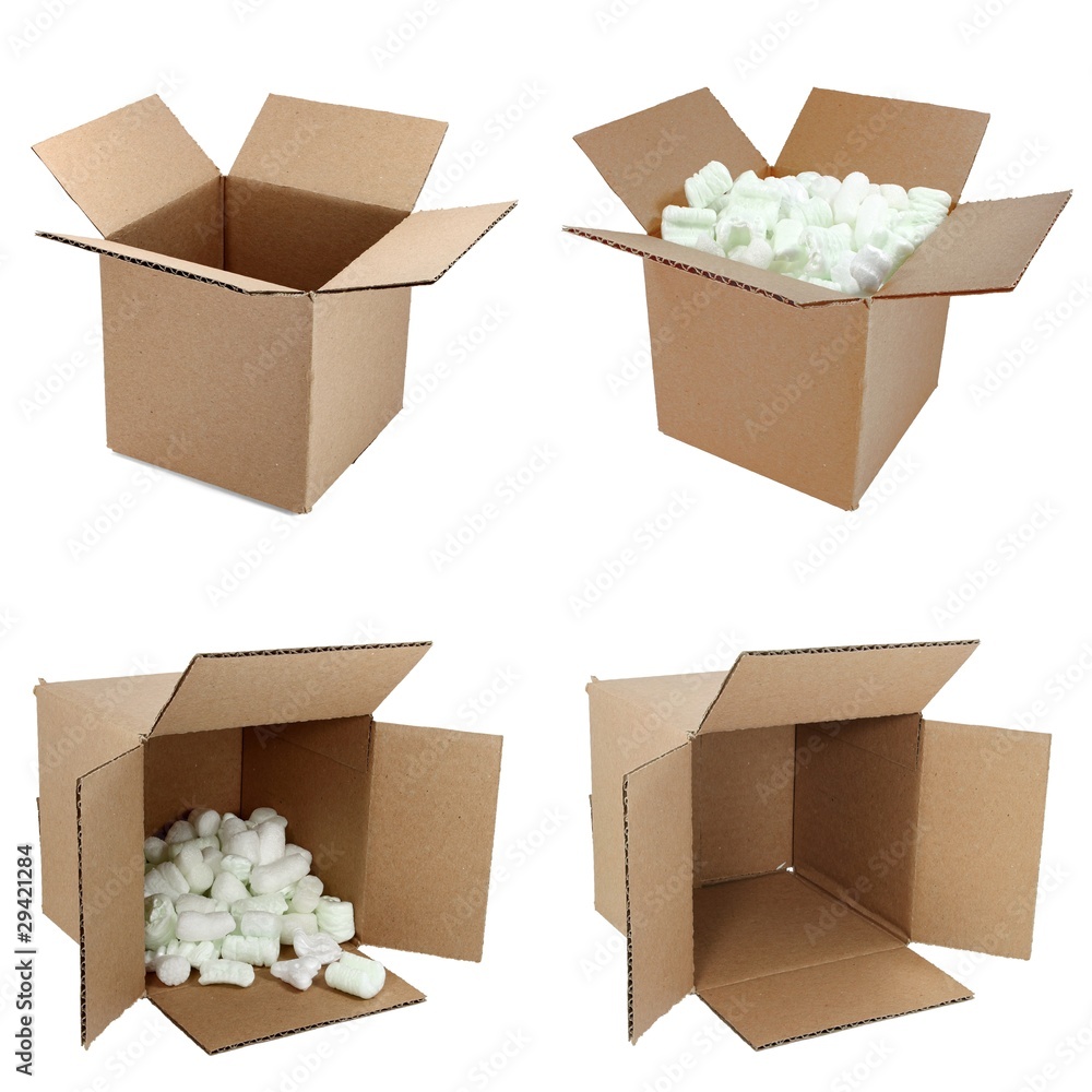 Karton Set Stock Photo | Adobe Stock