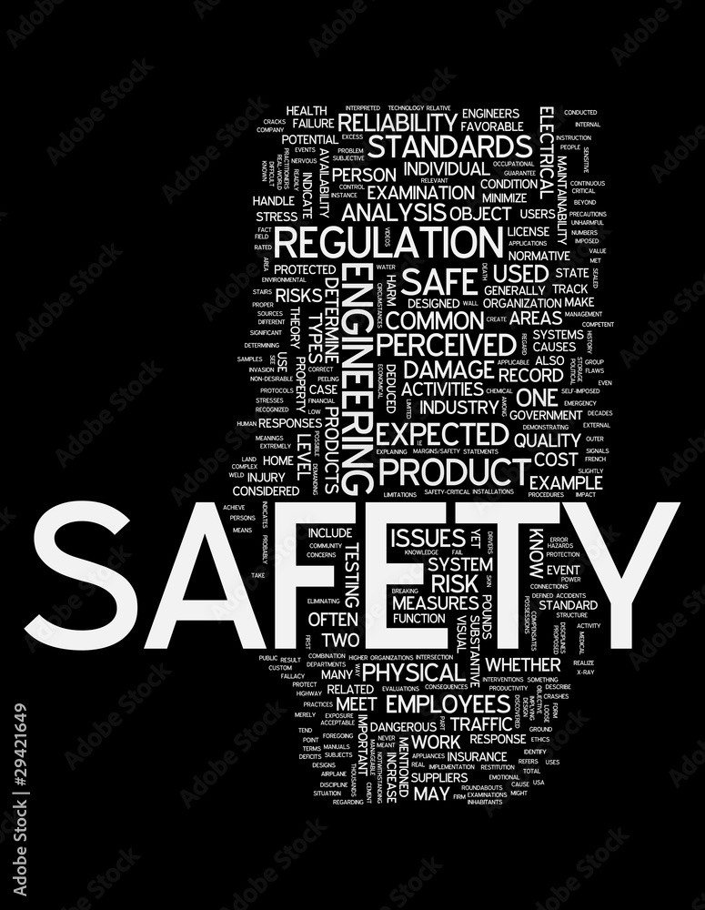 Word Cloud "Safety" Stock Illustration | Adobe Stock