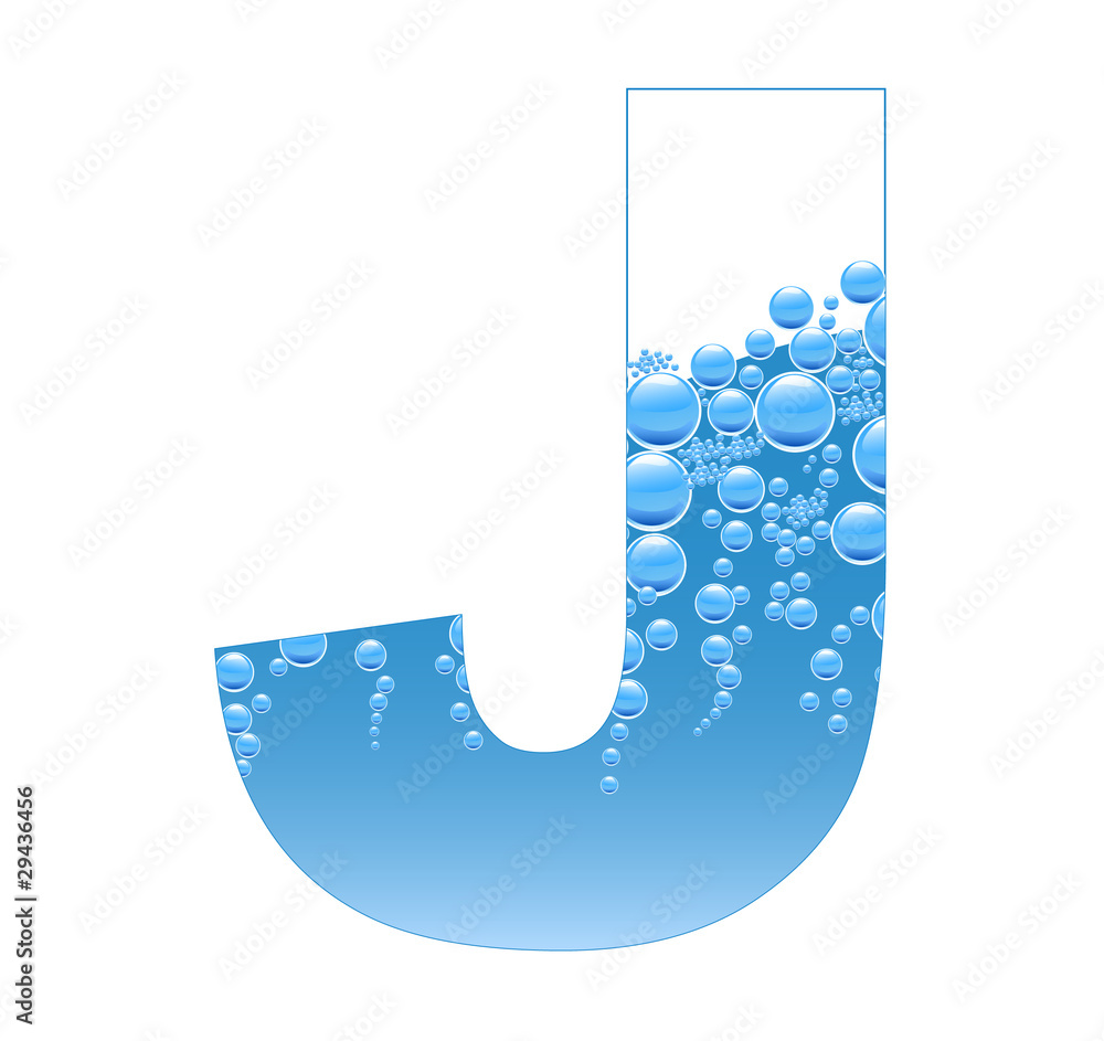 Water Bubble Letters