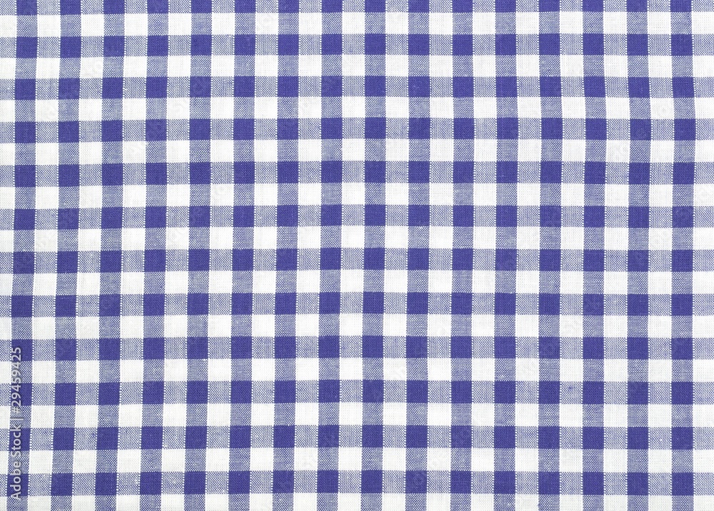 Blue Gingham Background Stock Photo | Adobe Stock