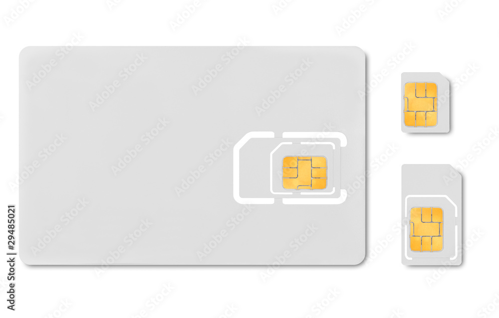 Blank micro sim card carrier Stock Photo | Adobe Stock