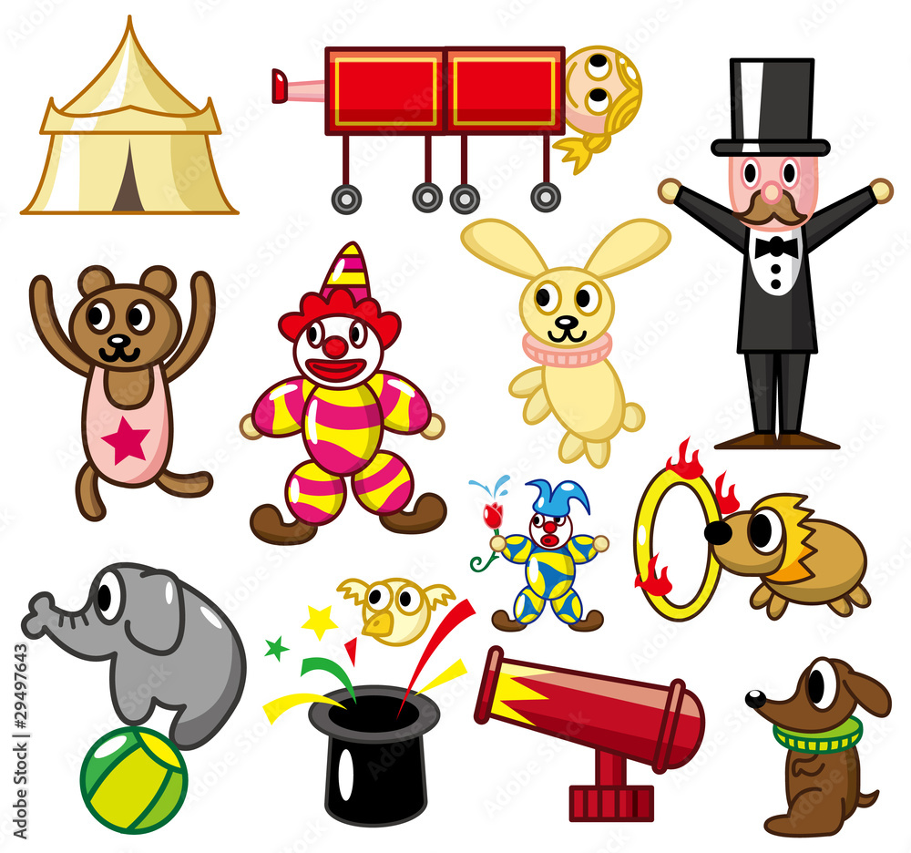 cartoon circus icon Stock Vector | Adobe Stock