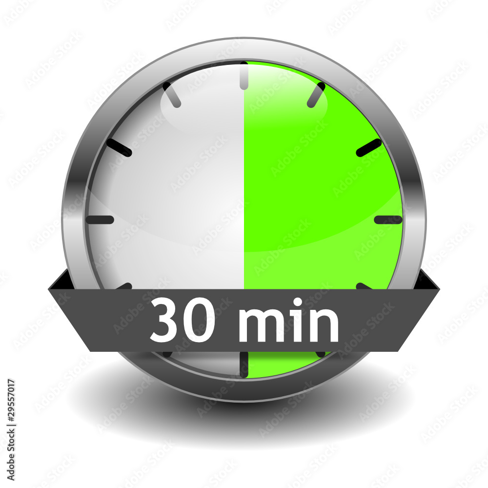 Timer 30min Stock Vector | Adobe Stock