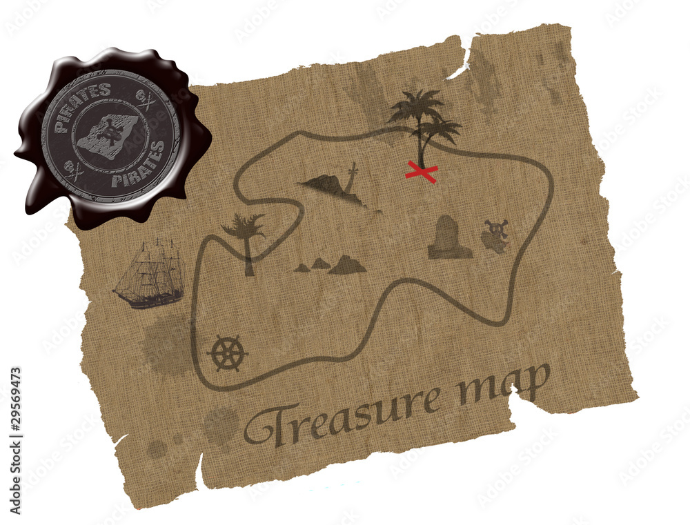 Treasure map Stock Photo | Adobe Stock
