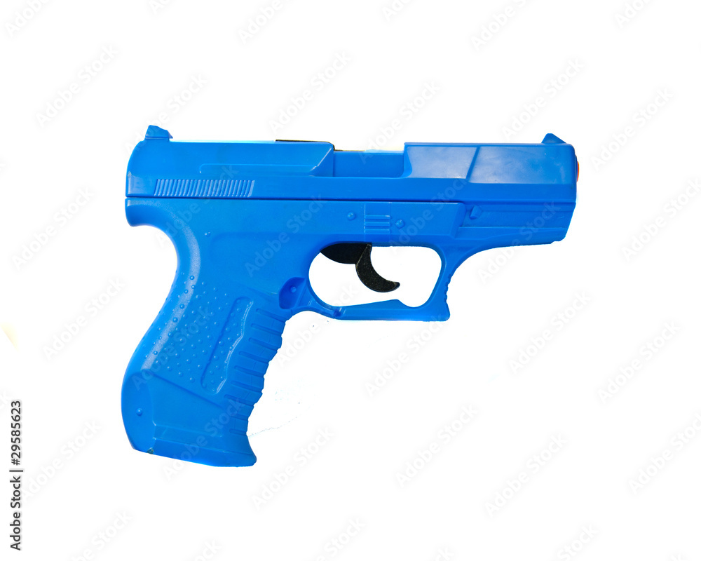 Blue toy gun Stock Photo | Adobe Stock