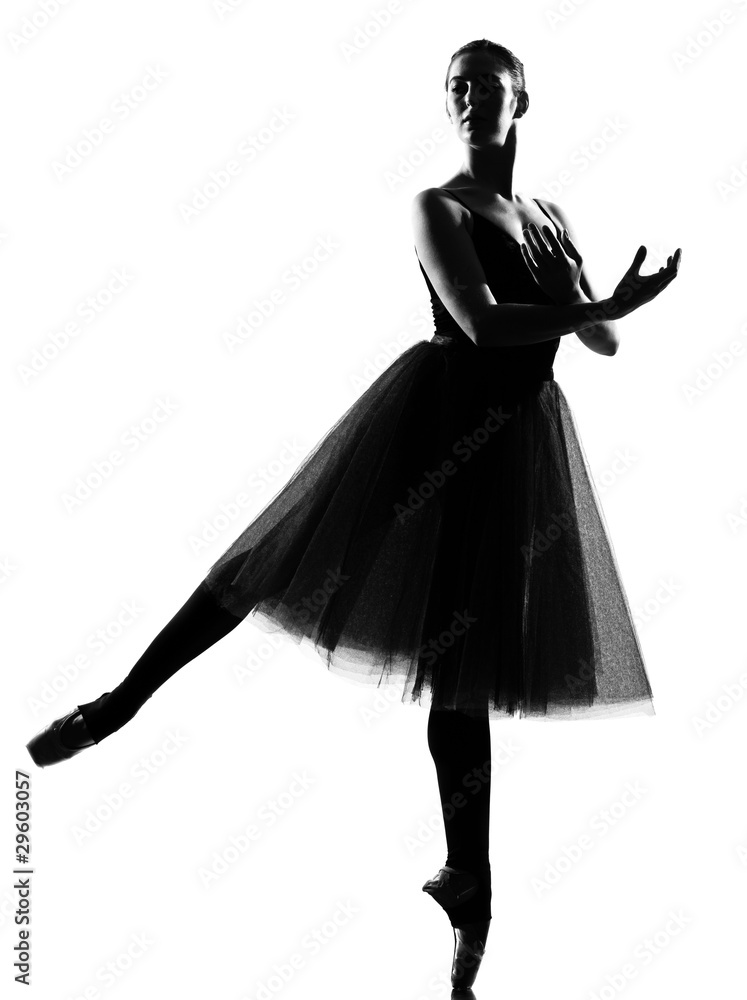 woman ballet dancer standing pose Stock Photo | Adobe Stock