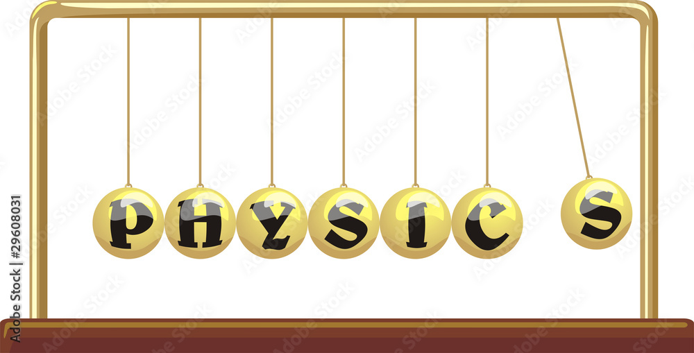 physics - newton`s cradle Stock Vector | Adobe Stock