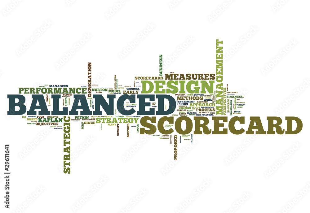 Word Cloud "Balanced Scorecard" Stock Illustration | Adobe Stock