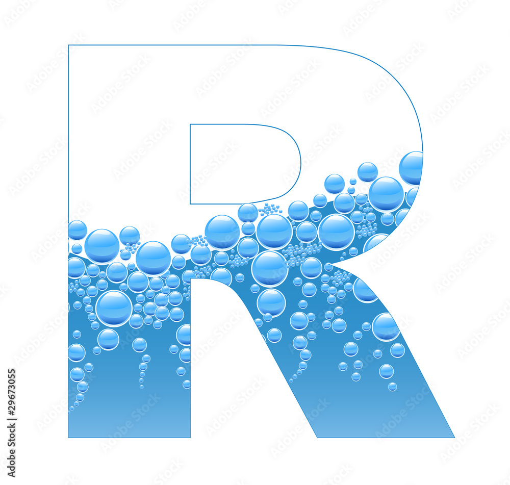 The Letter R In Water