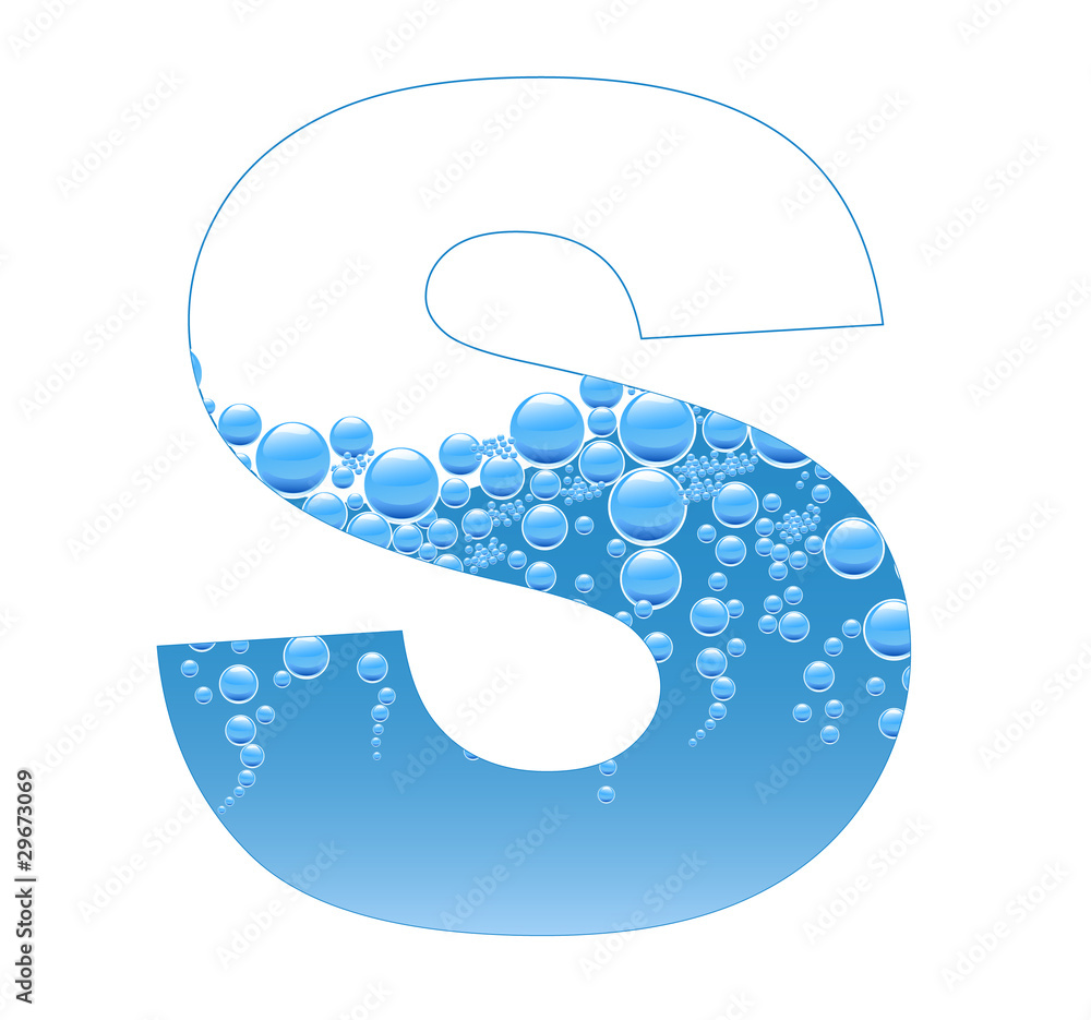 Letter S Water