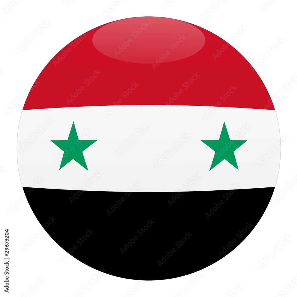 boule syrie syria ball drapeau flag Stock Illustration | Adobe Stock