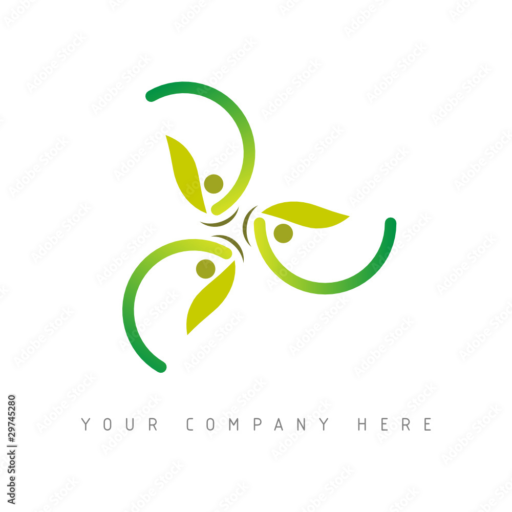 logo picto web bio marketing jardin commerce design icône Stock Vector ...