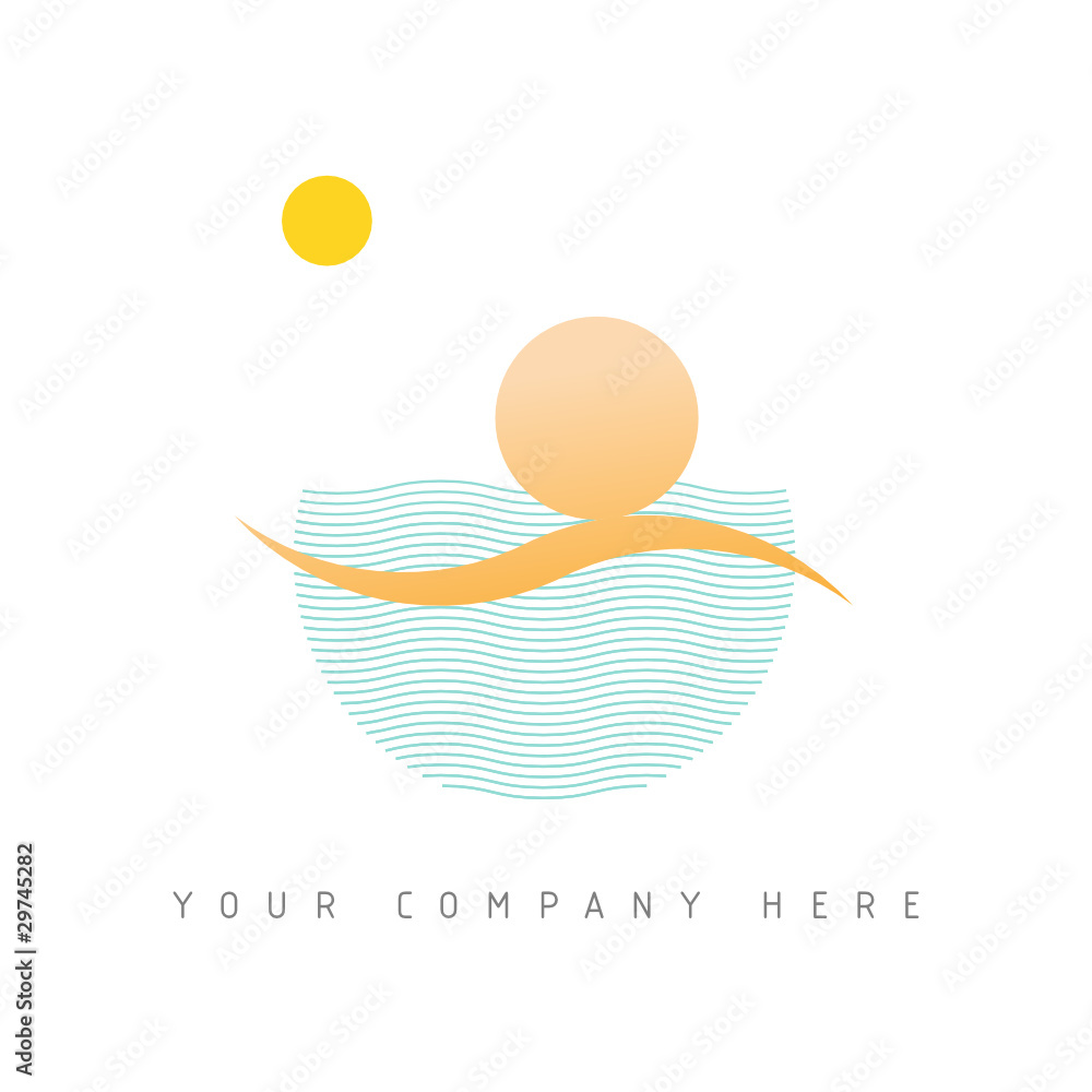 logo picto web marketing vacances commerce design icône été Stock ...
