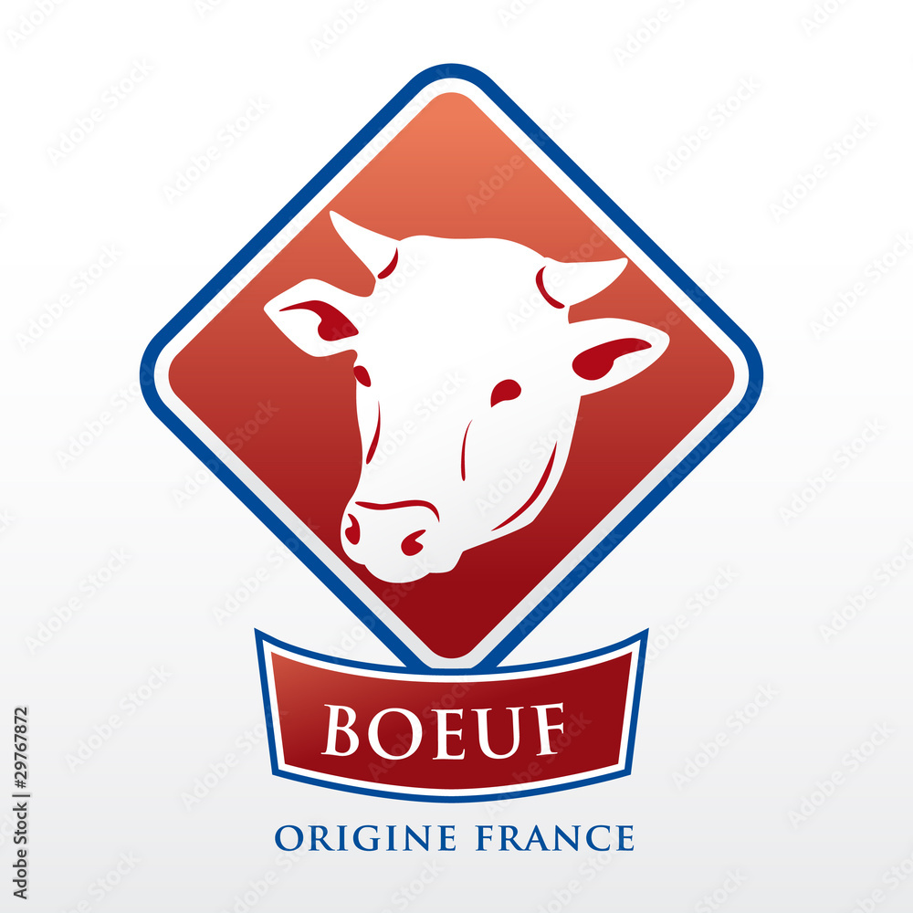 logo entreprise, boeuf, boucherie Stock Vector | Adobe Stock