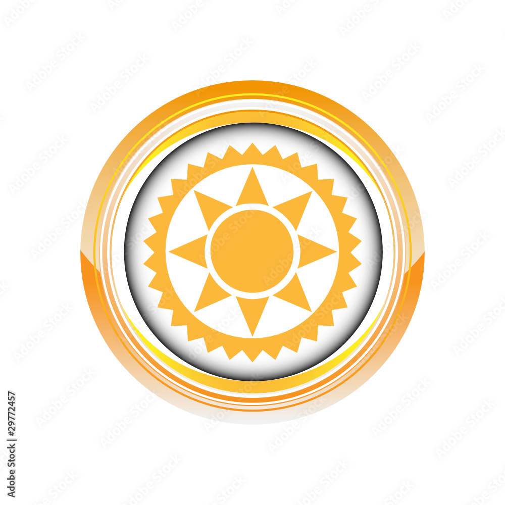 soleil été chaleur beau logo picto web icône design symbole Stock ...