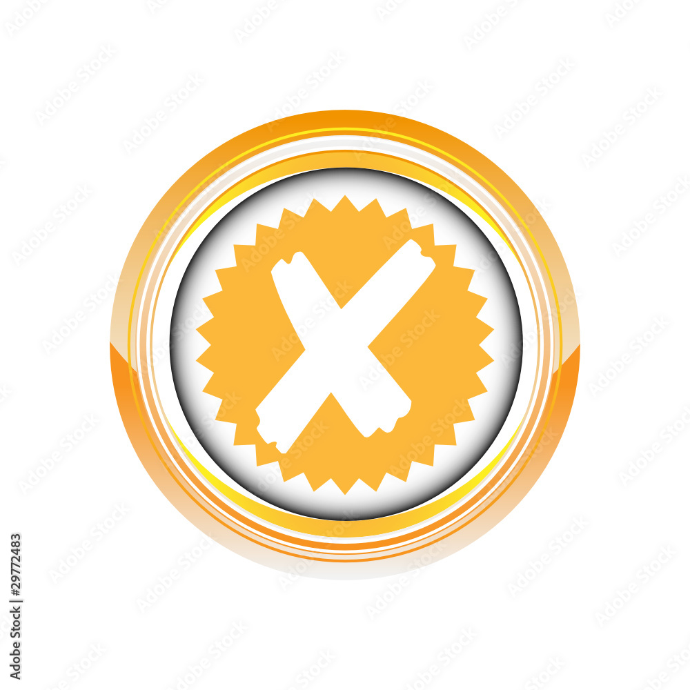 non refus interdit croix logo picto web icône design symbole Stock ...