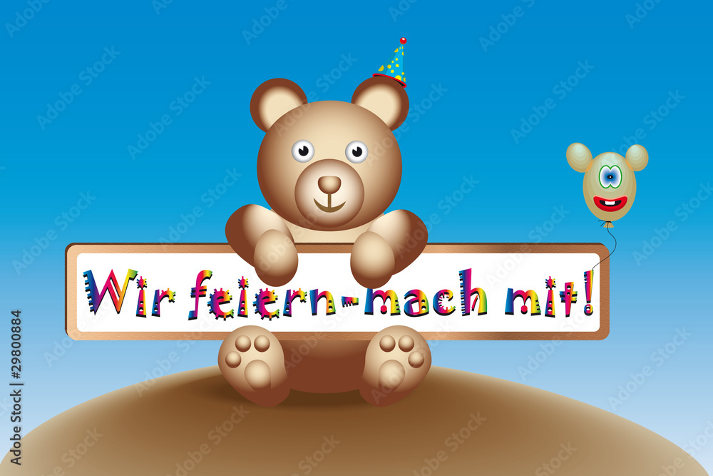 Wir feiern Stock Vector | Adobe Stock