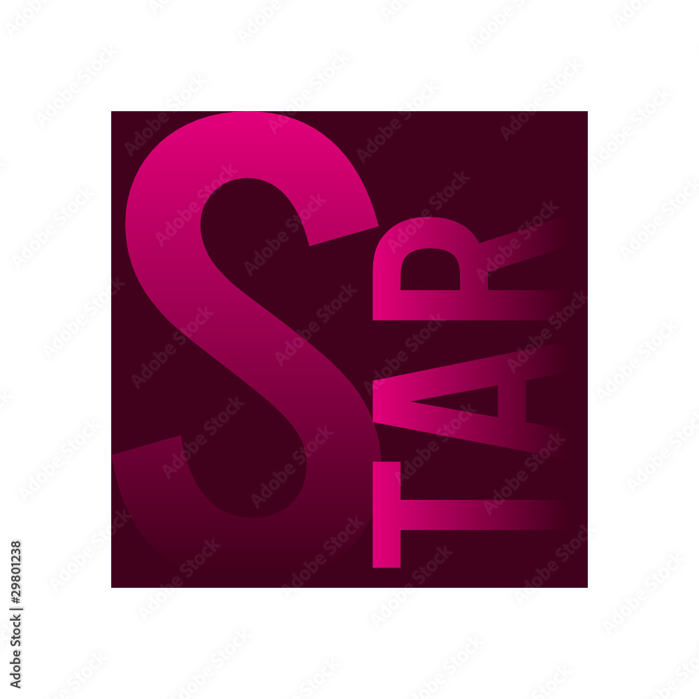 star étoile logo picto icone symbole mot alphabet graphisme Stock ...