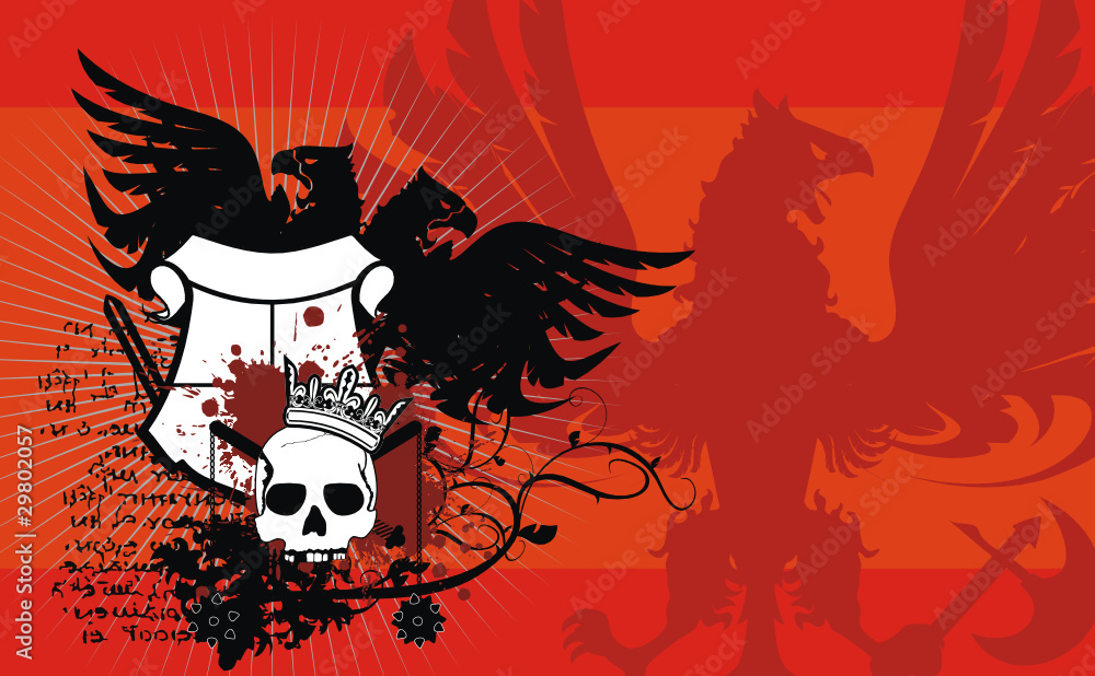 heraldic coat of arms background008 Stock Vector | Adobe Stock