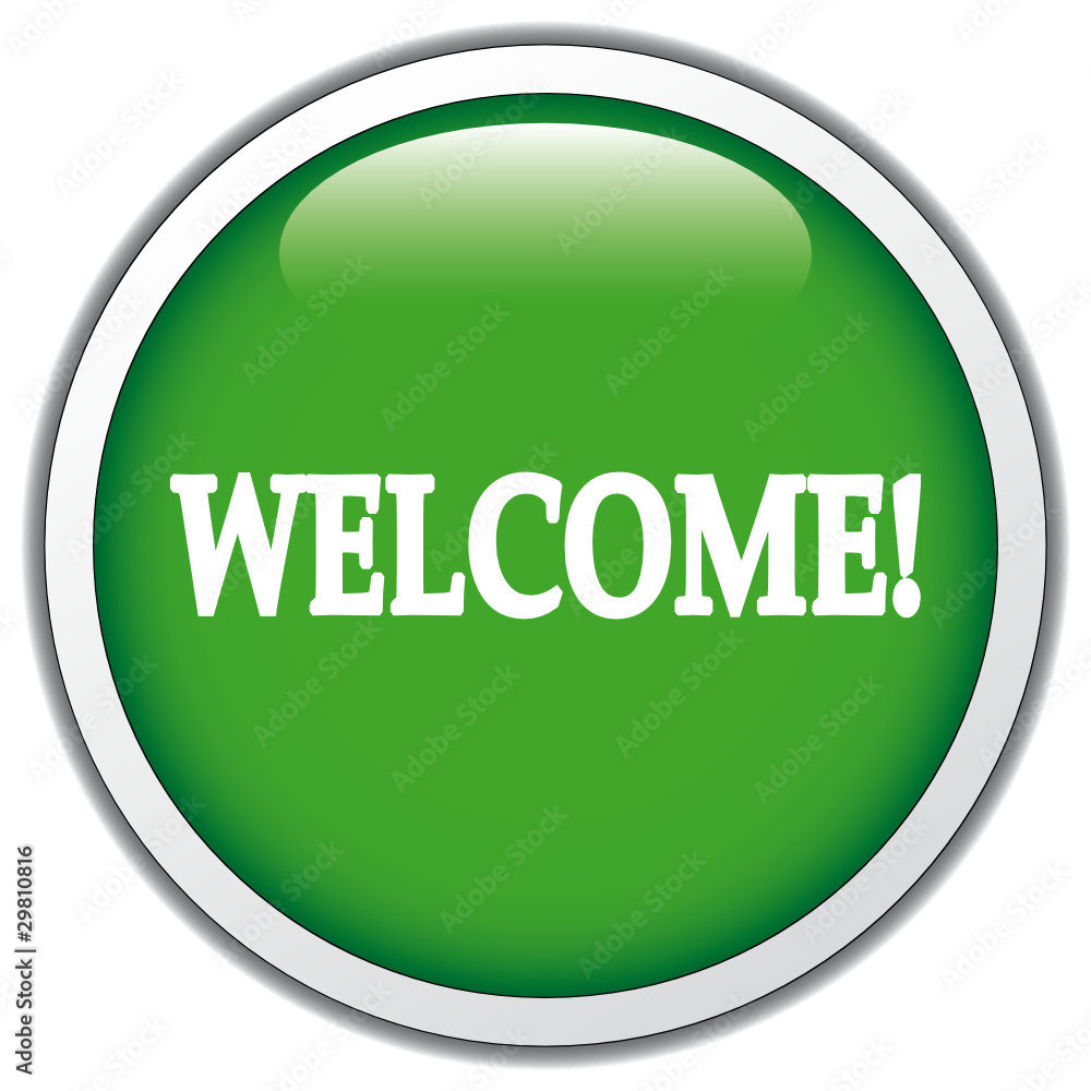 WELCOME ICON Stock Vector | Adobe Stock