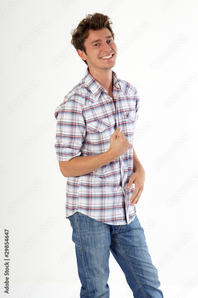 Junger Mann erfolgreich Stock Photo | Adobe Stock