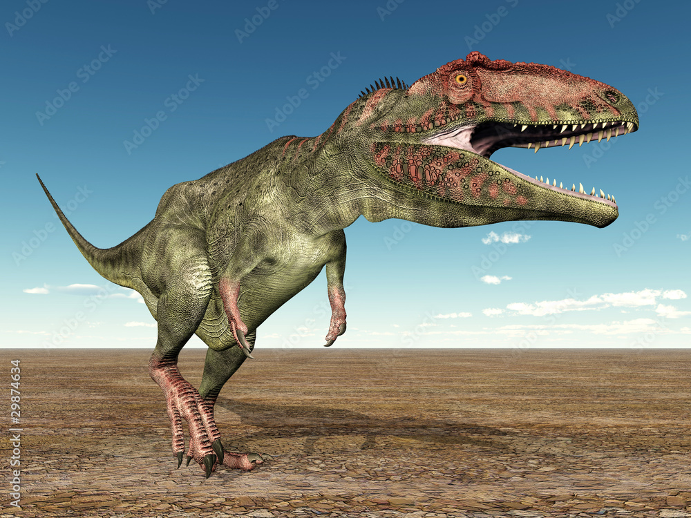 ภาพประกอบสต็อก Dinosaur Giganotosaurus ภาพ | Adobe Stock