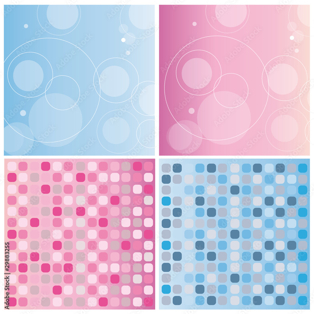 Fondos azul y rosa vector de Stock | Adobe Stock