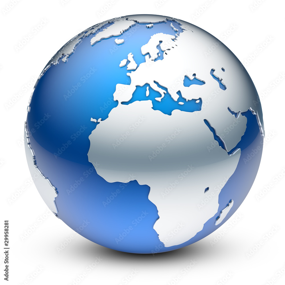 Globale Welt und Business Stock-Illustration | Adobe Stock