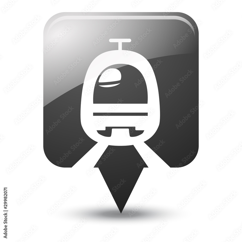 Symbole glossy vectoriel tramway 02 Stock Vector | Adobe Stock