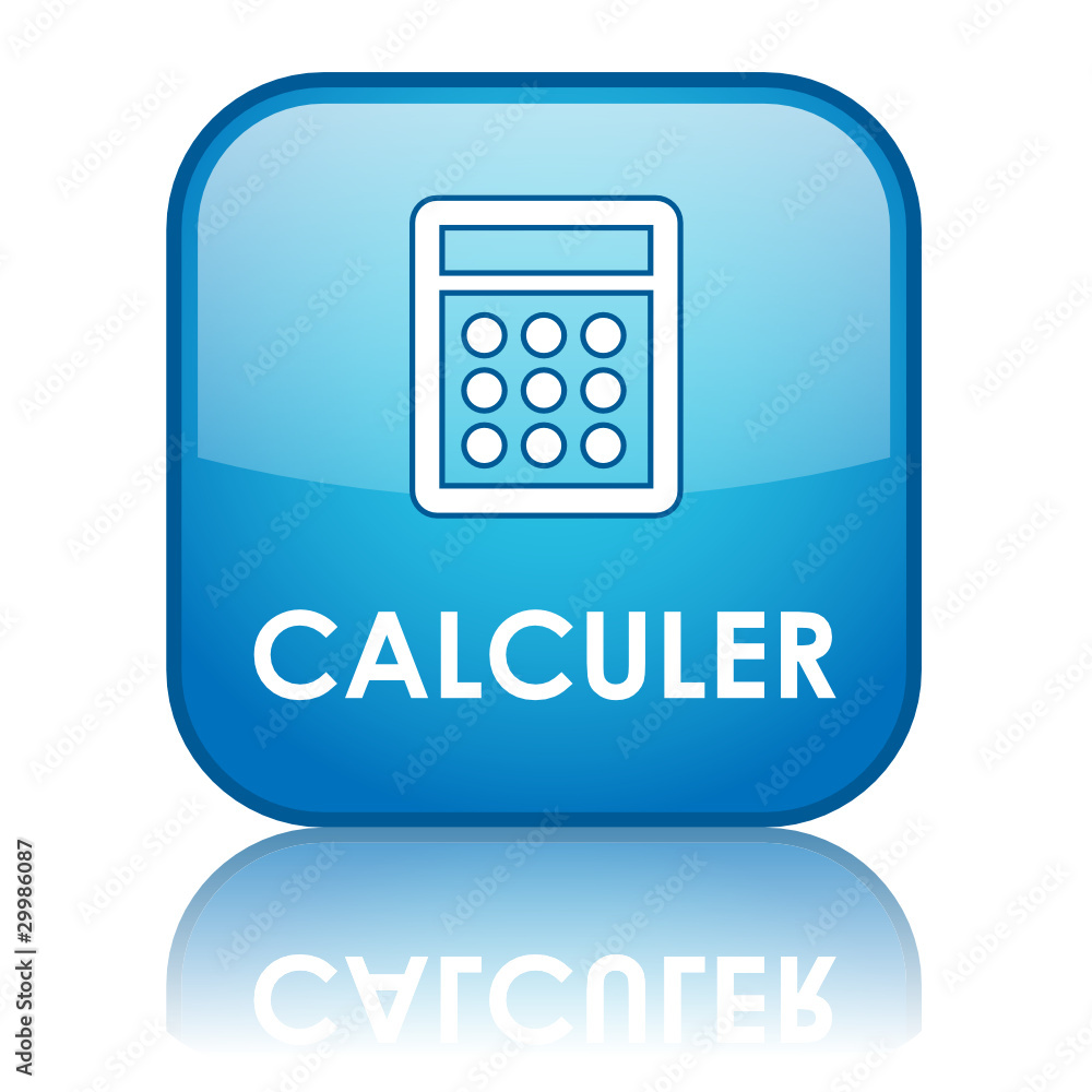 Bouton CALCULER (calculatrice calculette web outil en ligne ok) vector ...