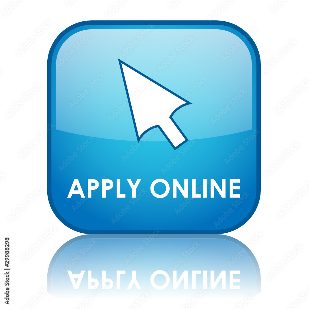 APPLY ONLINE Web Button (application form submit now job offer) Stock ...