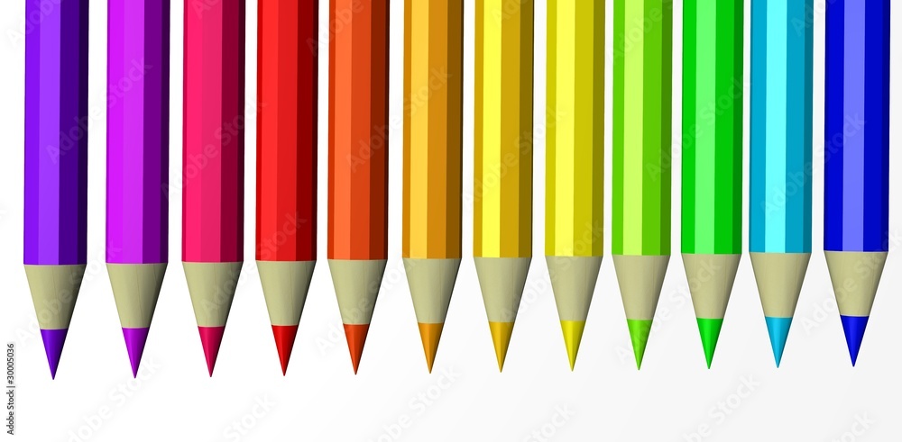 Buntstifte Stock Illustration | Adobe Stock