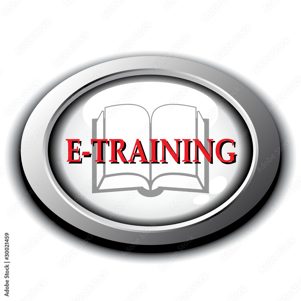 E-TRAINING ICON Stock Vector | Adobe Stock