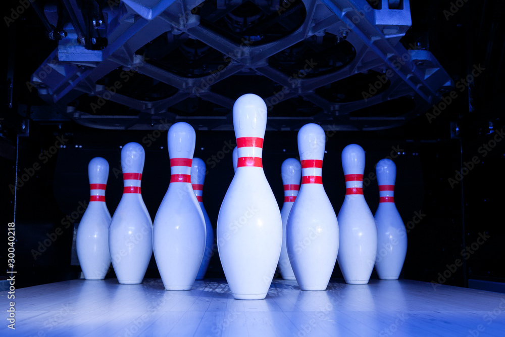 bowling pins Stock Photo | Adobe Stock