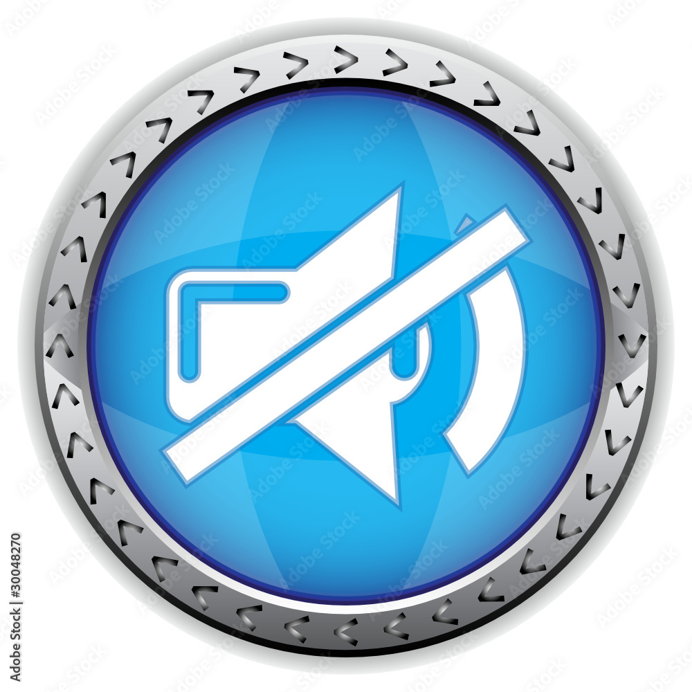 MUTE ICON Stock Vector | Adobe Stock