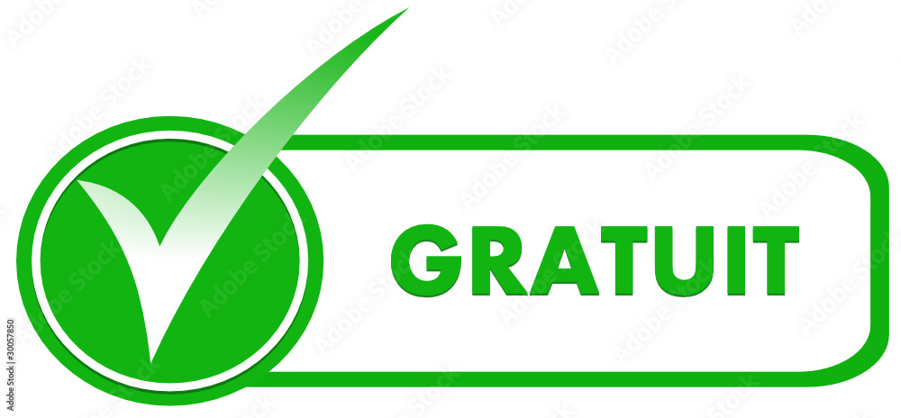 gratuit sur symbole validé vert Stock Vector | Adobe Stock