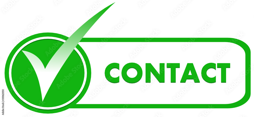 contact sur symbole validé vert Stock Vector | Adobe Stock