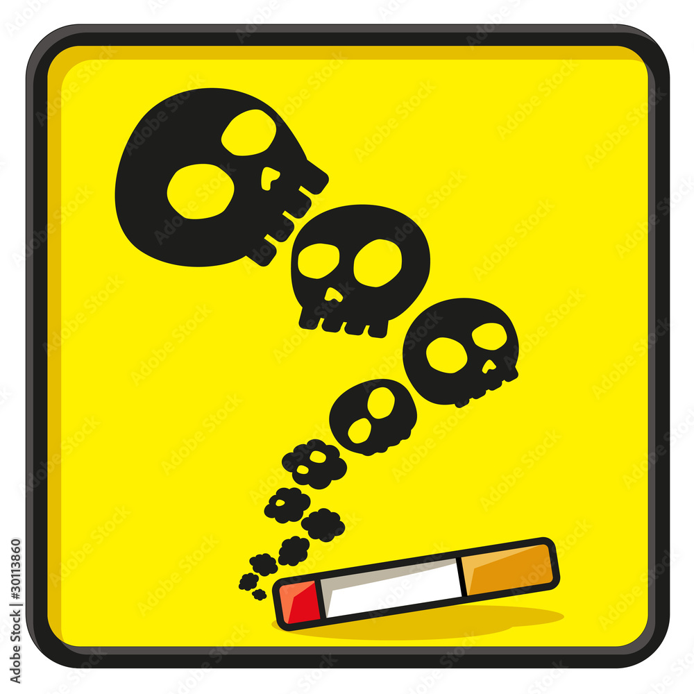 funny no smoking sign Stock Vector | Adobe Stock