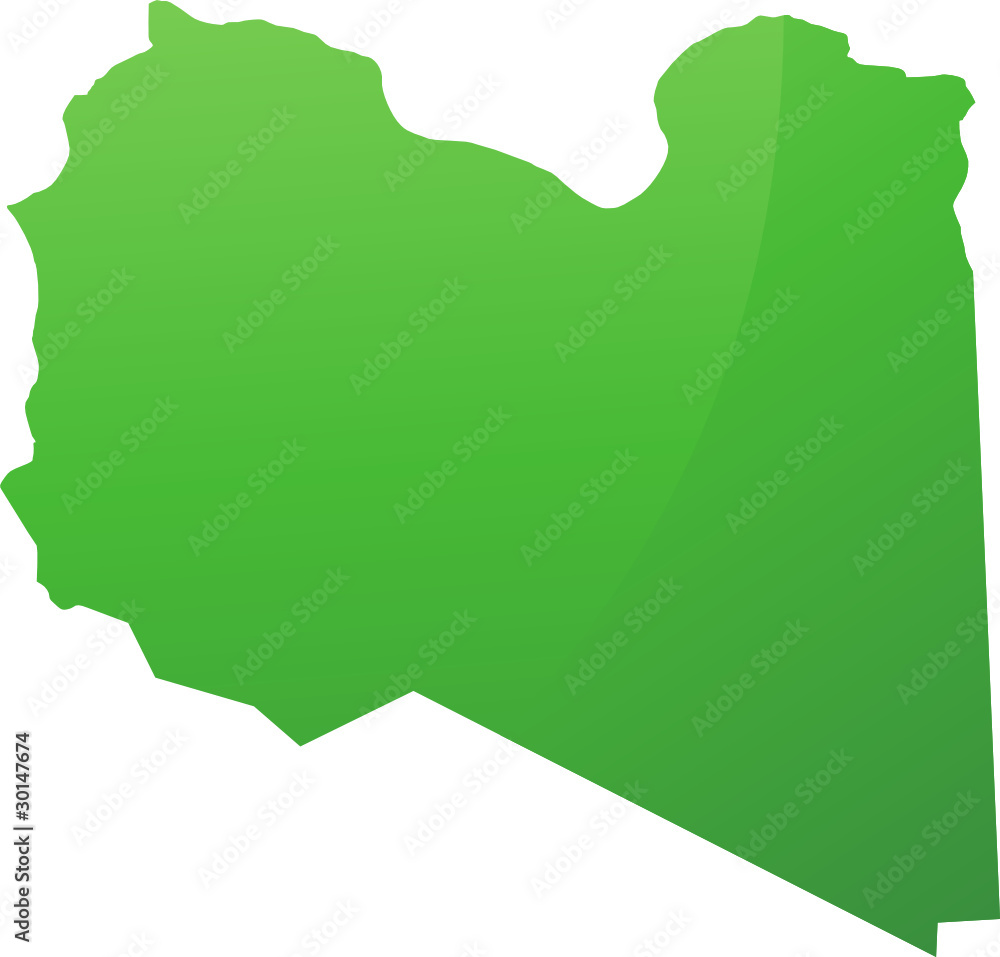 Carte de la Jamahiriya arabe libyenne (drapeau métal) Stock Vector ...