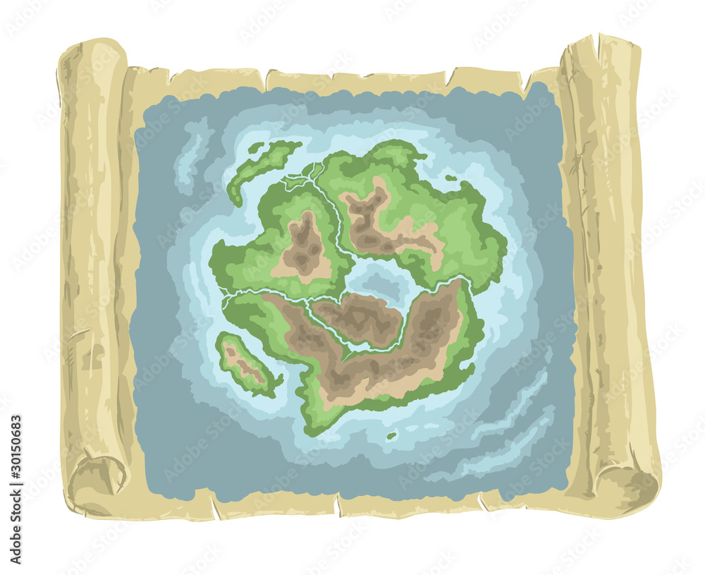 old map Stock Vector | Adobe Stock