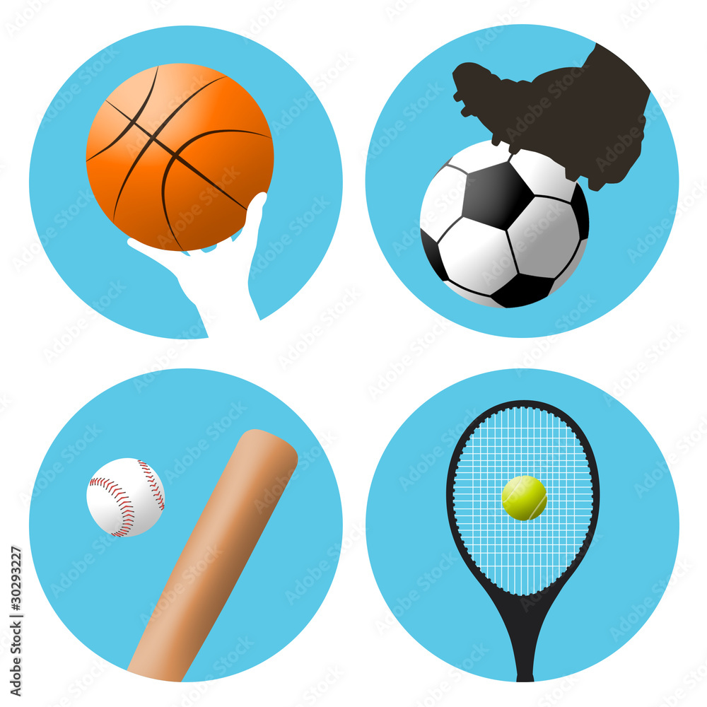 Sports Symbols Stock Illustration | Adobe Stock