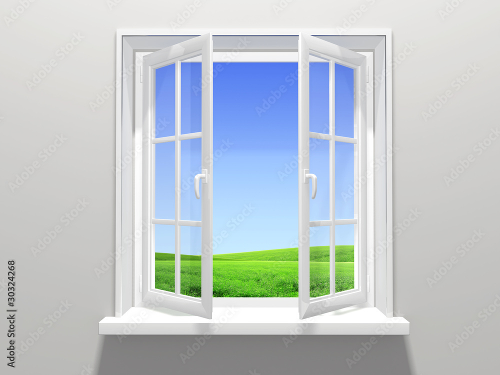 Open window Stock Illustration | Adobe Stock