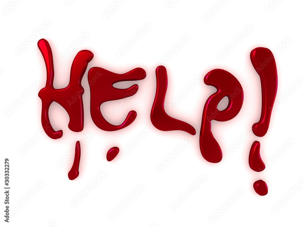 word "help" written in blood Stock Illustration | Adobe Stock