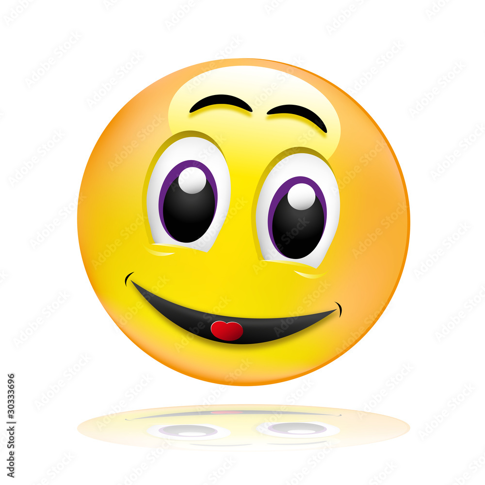 glücklicher smiley Stock-Vektorgrafik | Adobe Stock