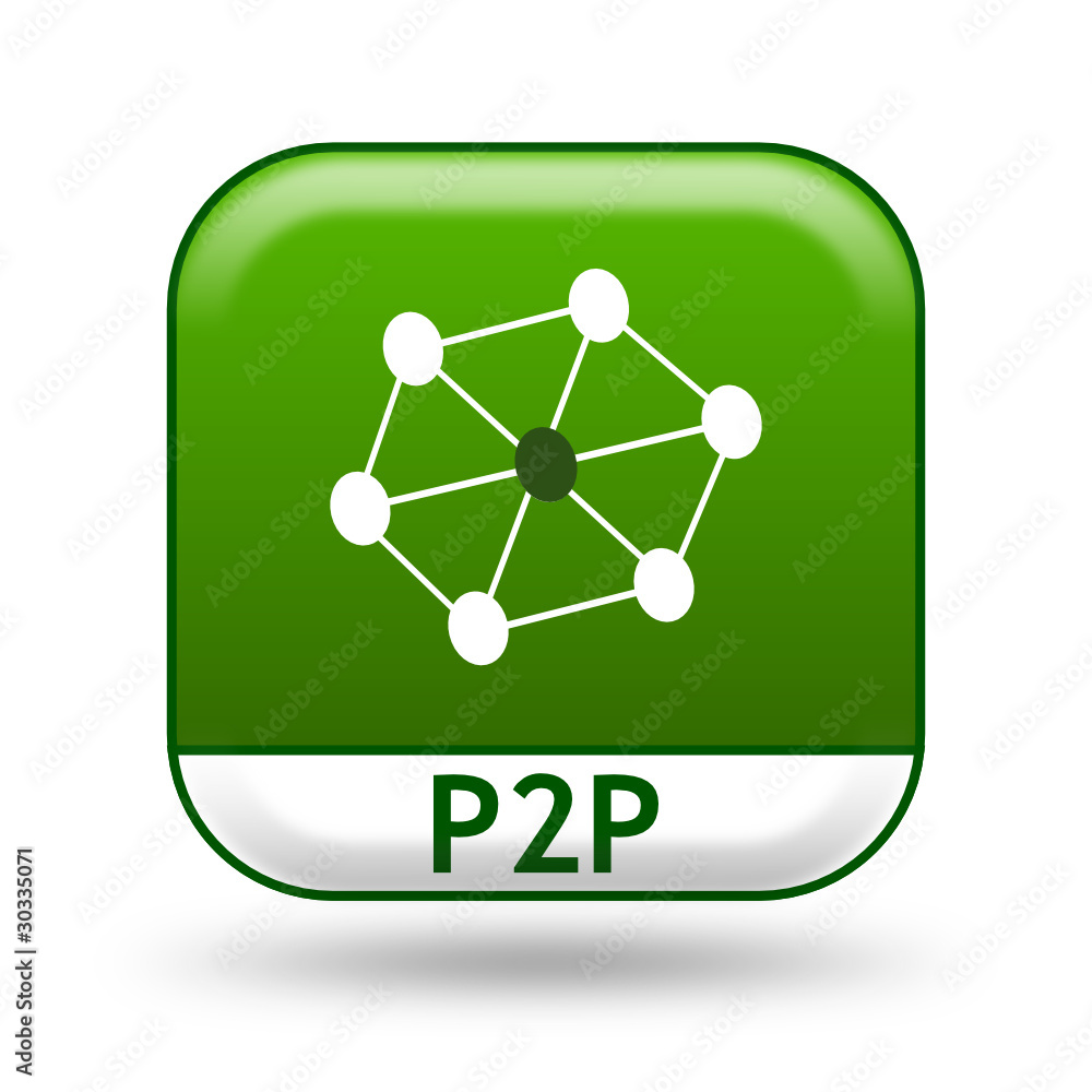 Icon P2P Stock Vector | Adobe Stock