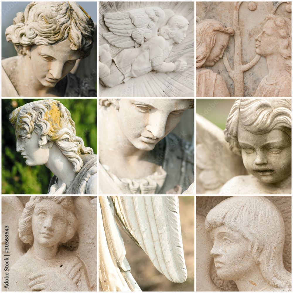 collage angeli Stock Photo | Adobe Stock