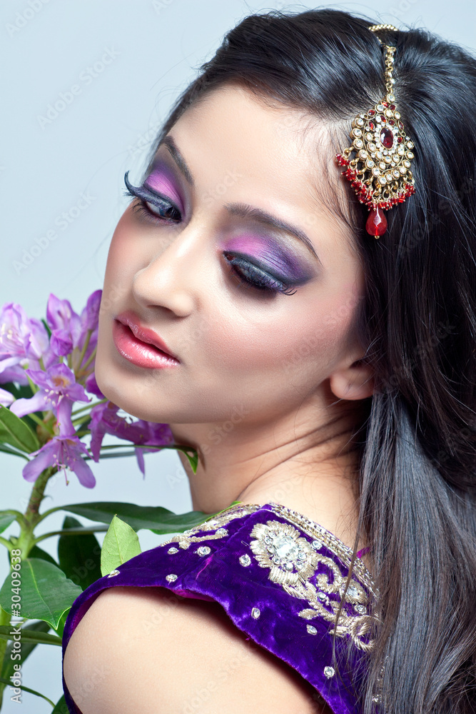 Indian Wedding Makeup Purple