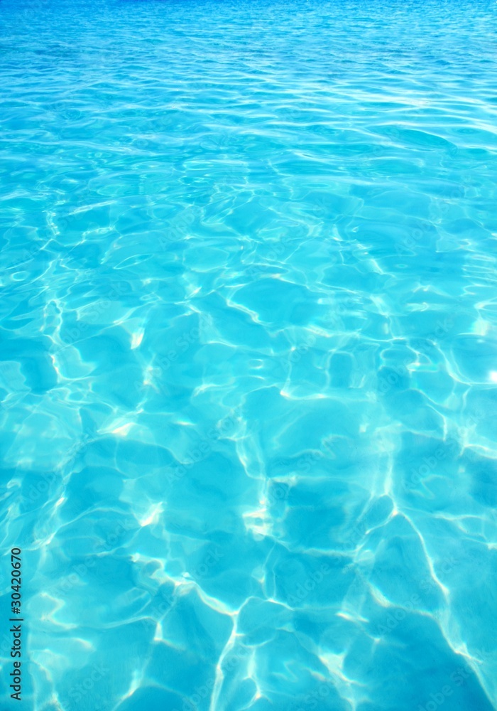 Caribbean turquoise water beach reflection aqua Stock Photo | Adobe Stock